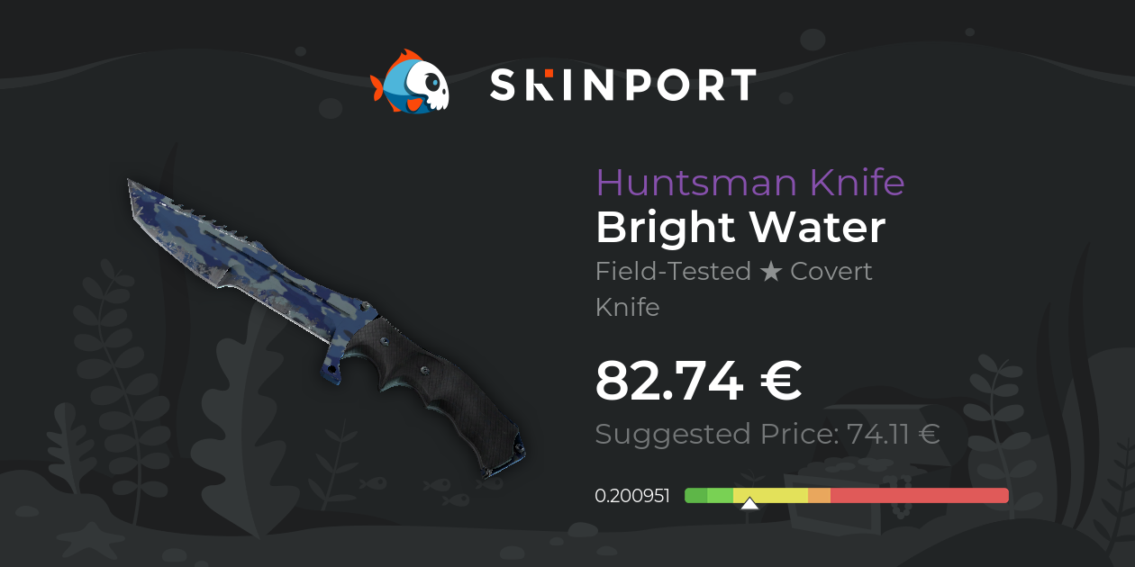 Huntsman Knife | Bright Water (Field-Tested) - Counter-Strike 2 - Skinport