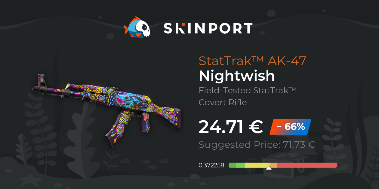 StatTrak™ AK-47 | Nightwish (Field-Tested) - Counter-Strike 2 - Skinport