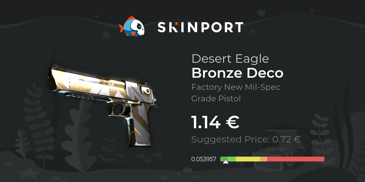 Desert Eagle | Bronze Deco (Factory New) - CS2 - Skinport