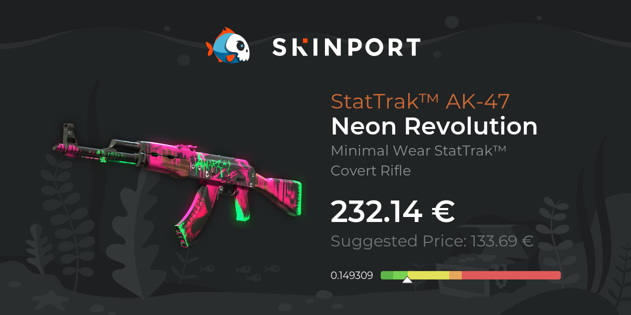 StatTrak™ AK-47 | Neon Revolution (Minimal Wear) - Counter-Strike 2 ...