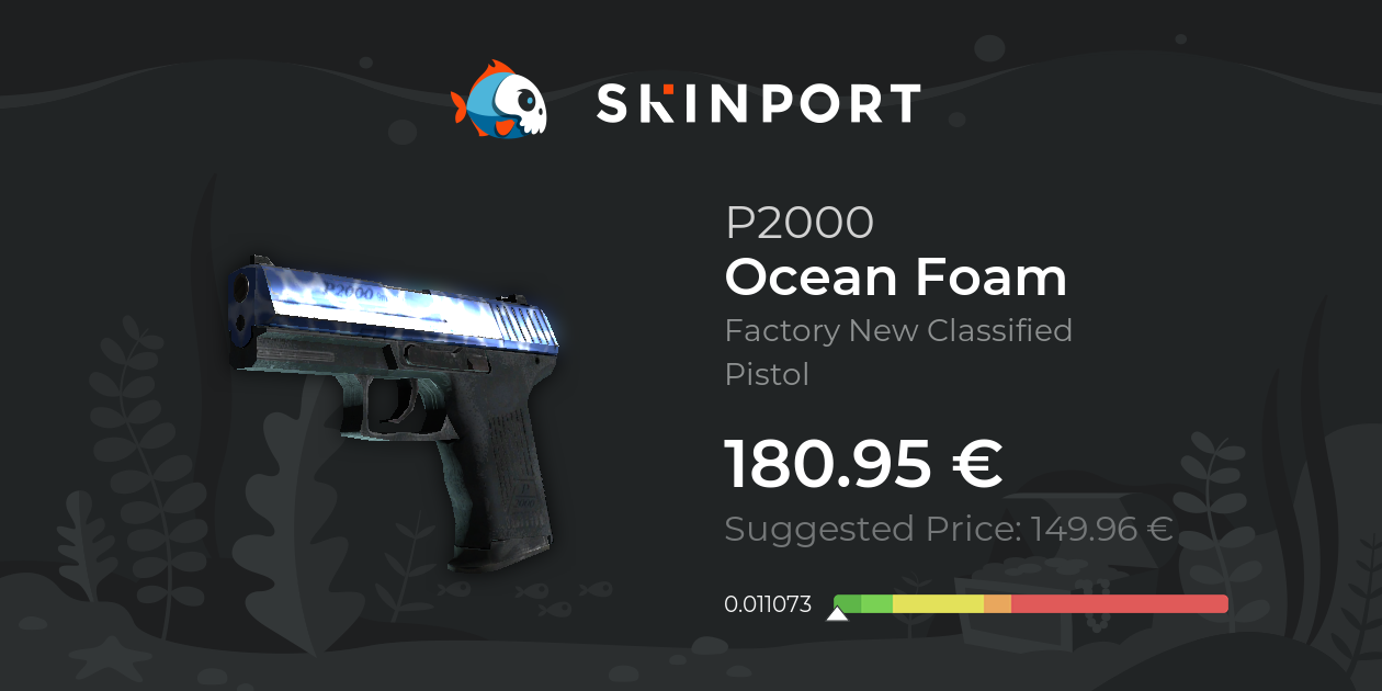 P2000 | Ocean Foam (Factory New) - Counter-Strike 2 - Skinport
