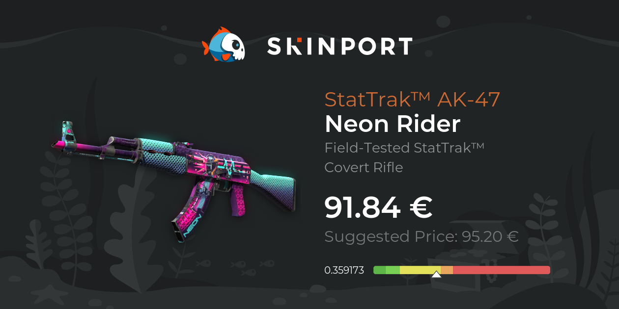 StatTrak™ AK-47 | Neon Rider (Field-Tested) - Counter-Strike 2 - Skinport