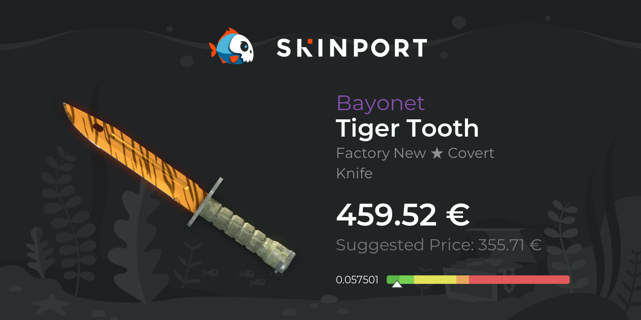 Bayonet | Tiger Tooth (Factory New) - Counter-Strike 2 - Skinport
