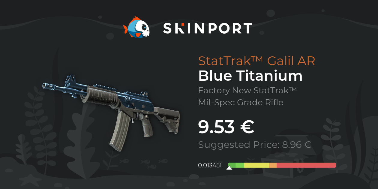 StatTrak™ Galil AR | Blue Titanium (Factory New) - Counter-Strike 2 - Skinport