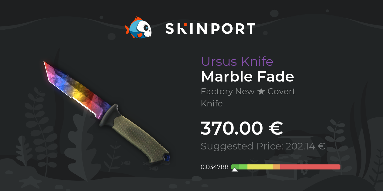 Ursus Knife | Marble Fade (Factory New) - Counter-Strike 2 - Skinport