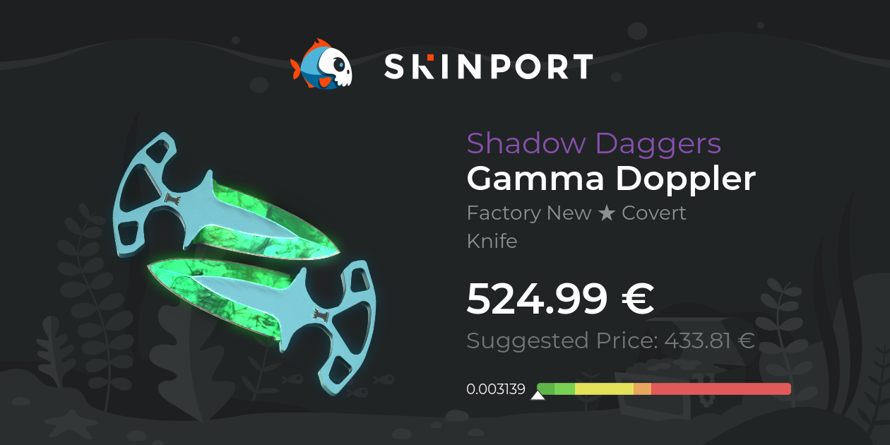 Shadow Daggers | Gamma Doppler (Factory New) - Counter-Strike 2 - Skinport Shadow Daggers | Gamma Doppler (Factory New) - Counter-Strike 2 - Skinport