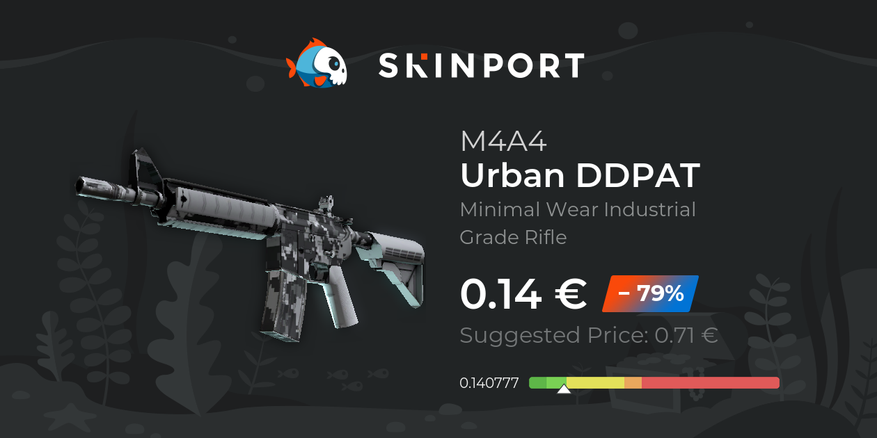 M4A4 | Urban DDPAT (Minimal Wear) - Counter-Strike 2 - Skinport