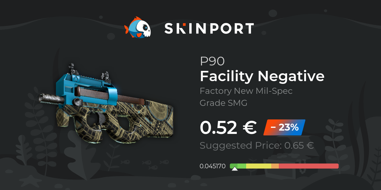 P90 | Facility Negative (Factory New) - Counter-Strike 2 - Skinport