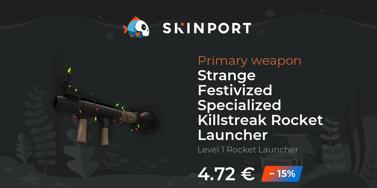 Strange Festivized Specialized Killstreak Rocket Launcher - Team ...