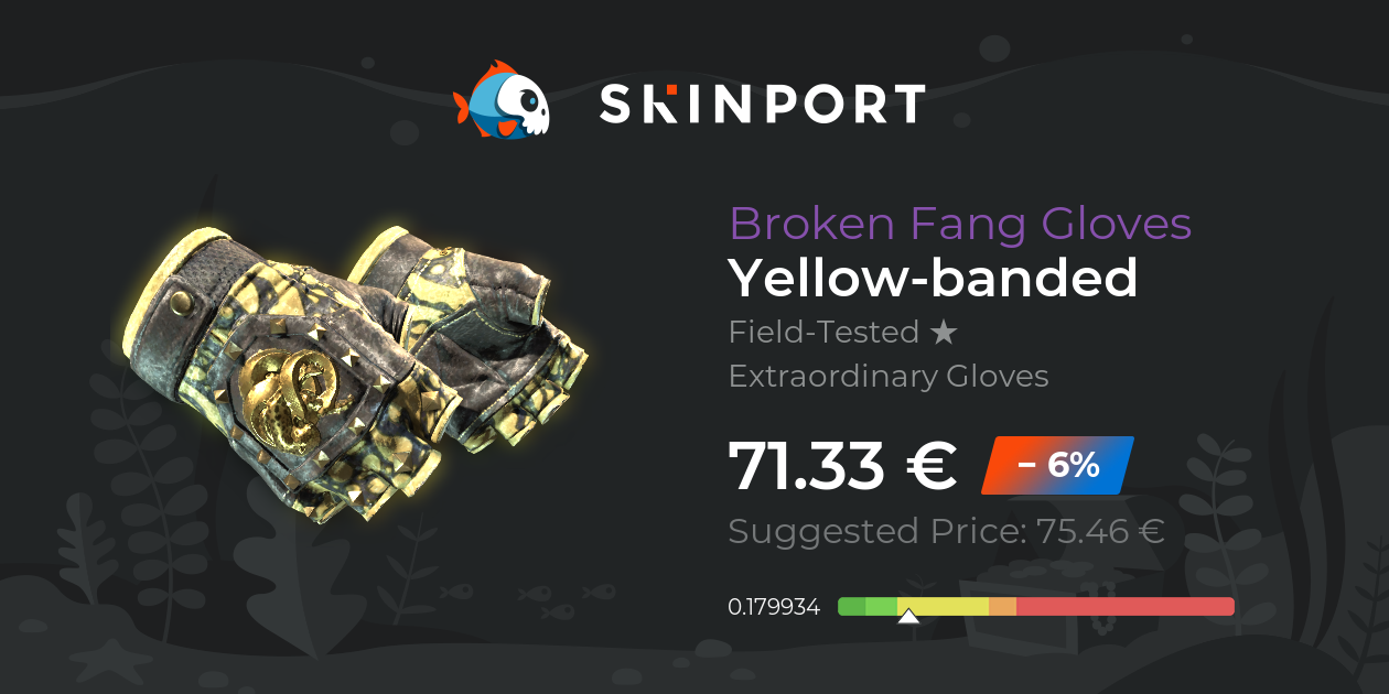 Broken Fang Gloves | Yellow-banded (Field-Tested) - Counter-Strike 2 ...
