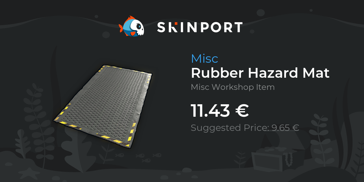 Rubber Hazard Mat - Rust - Skinport