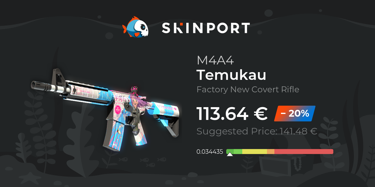 M4A4 | Temukau (Factory New) - Counter-Strike 2 - Skinport