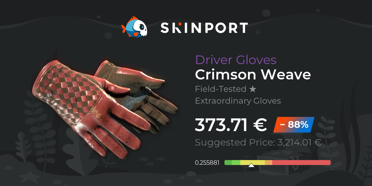 Driver Gloves | Crimson Weave (Field-Tested) - Counter-Strike 2 - Skinport
