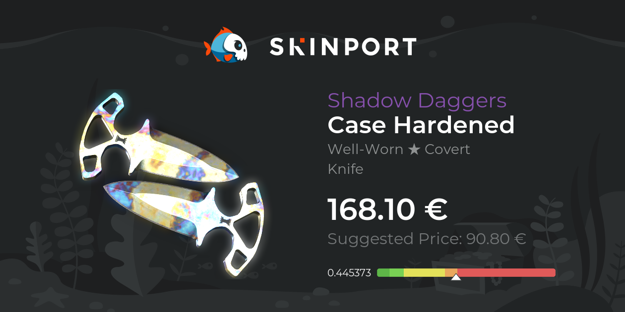 Shadow Daggers | Case Hardened (Well-Worn) - Counter-Strike 2 - Skinport