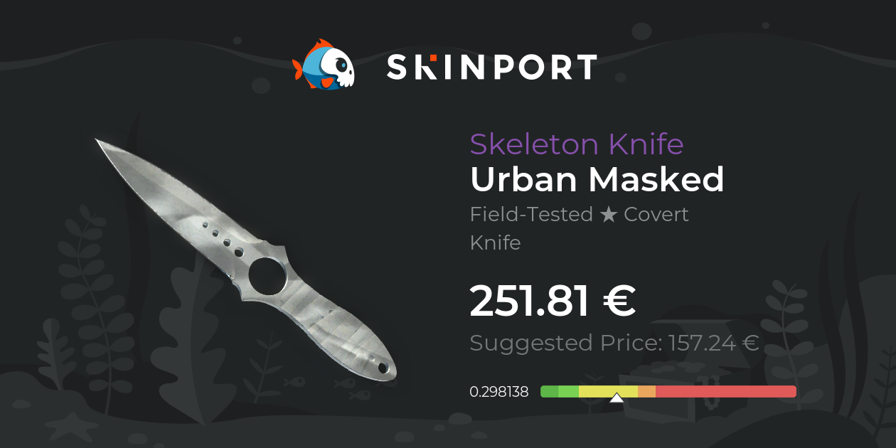 Skeleton Knife | Urban Masked (Field-Tested) - Counter-Strike 2 - Skinport