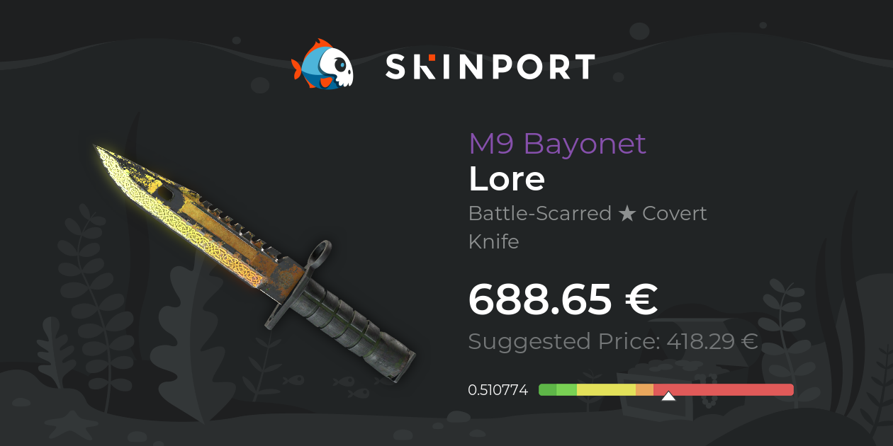 M9 Bayonet | Lore (Battle-Scarred) - Counter-Strike 2 - Skinport
