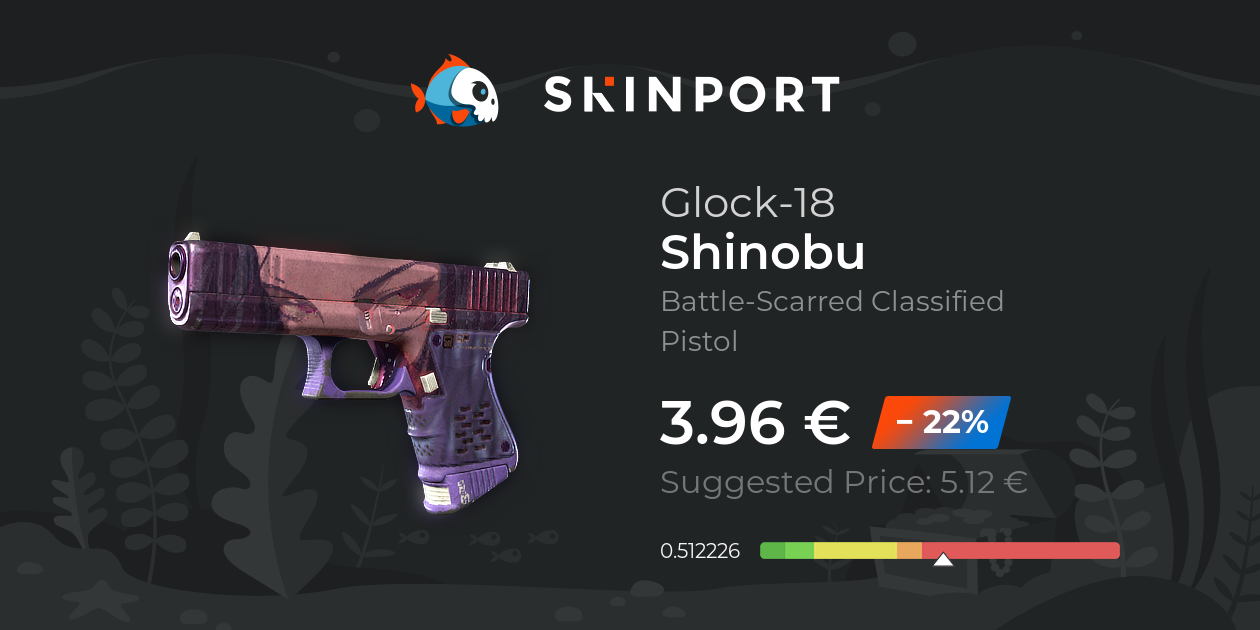 Glock-18 | Shinobu (Battle-Scarred) - Counter-Strike 2 - Skinport