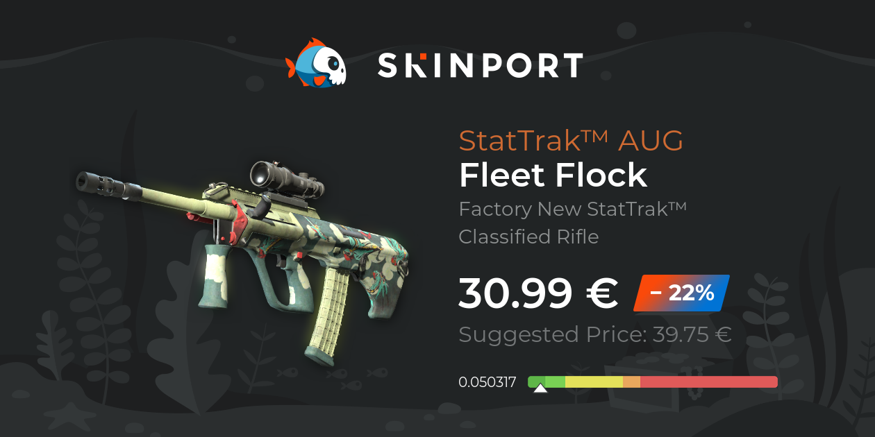 StatTrak™ AUG | Fleet Flock (Factory New) - Counter-Strike 2 - Skinport
