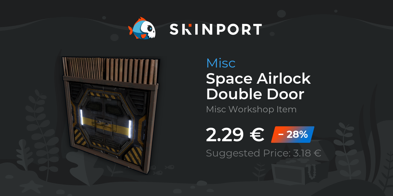 Space Airlock Double Door - Rust - Skinport