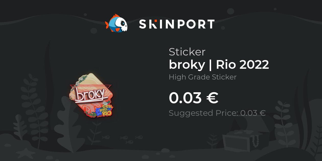 Sticker | broky | Rio 2022 - Counter-Strike 2 - Skinport