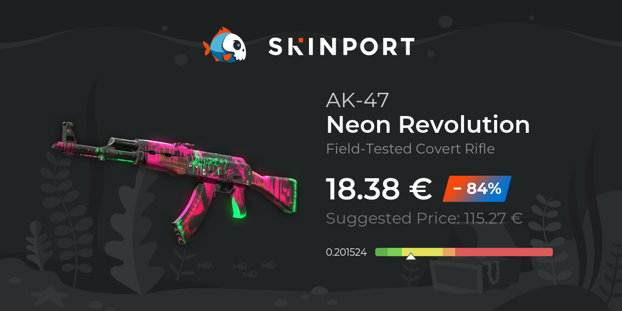 AK-47 | Neon Revolution (Field-Tested) - Counter-Strike 2 - Skinport