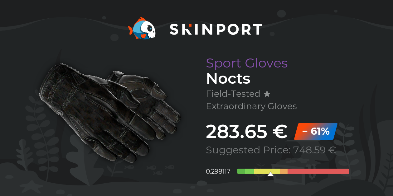 Sport Gloves | Nocts (Field-Tested) - CS2 - Skinport