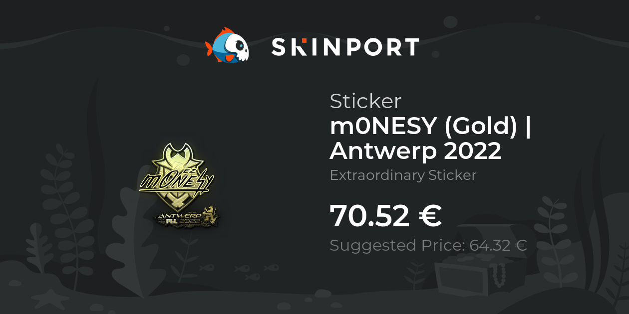 Sticker | m0NESY (Gold) | Antwerp 2022 - Counter-Strike 2 - Skinport