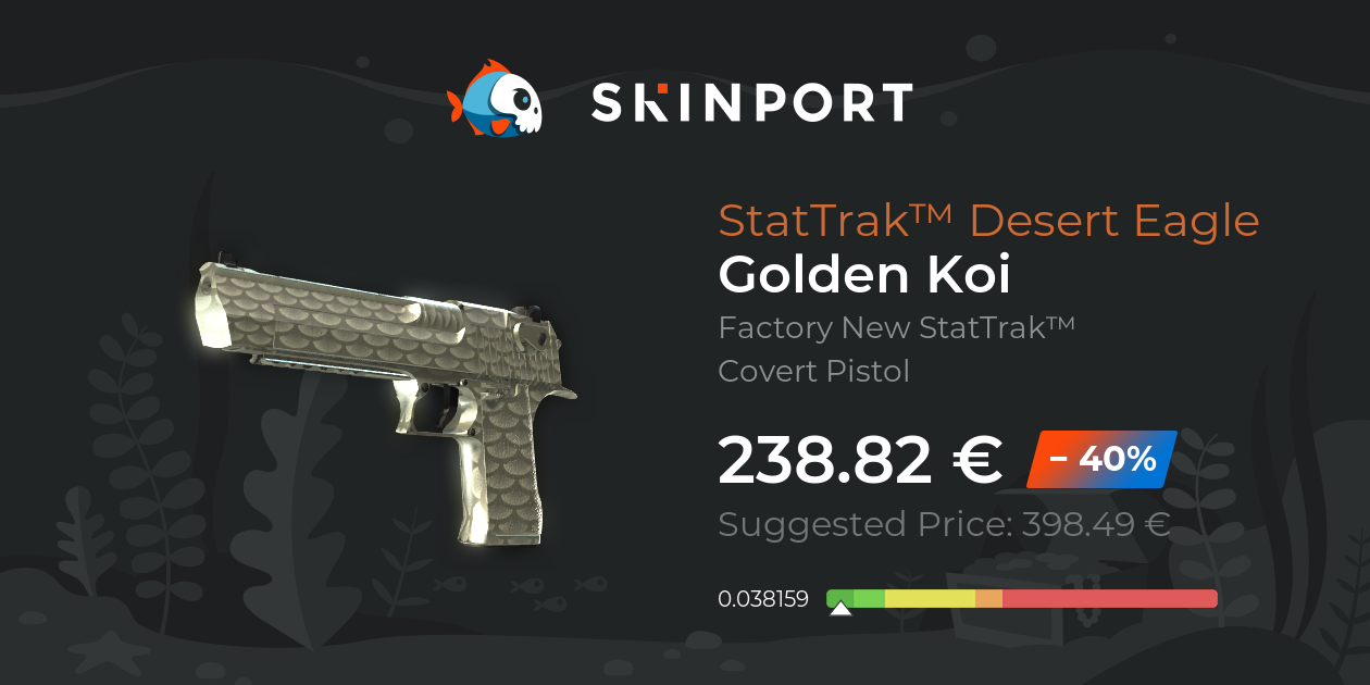 StatTrak™ Desert Eagle | Golden Koi (Factory New) - Counter-Strike 2 ...