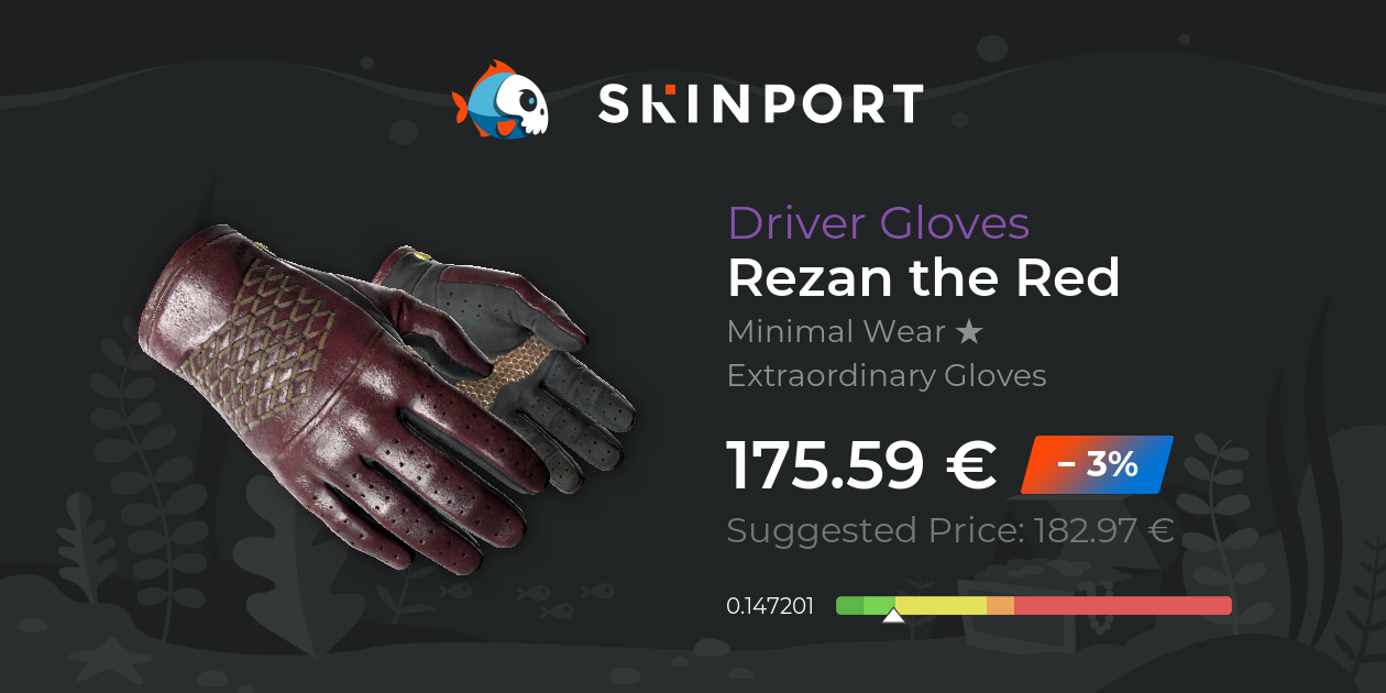 Driver Gloves | Rezan the Red (Minimal Wear) - Counter-Strike 2 - Skinport
