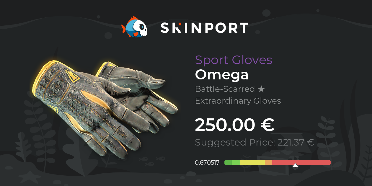 Sport Gloves | Omega (Battle-Scarred) - Counter-Strike 2 - Skinport