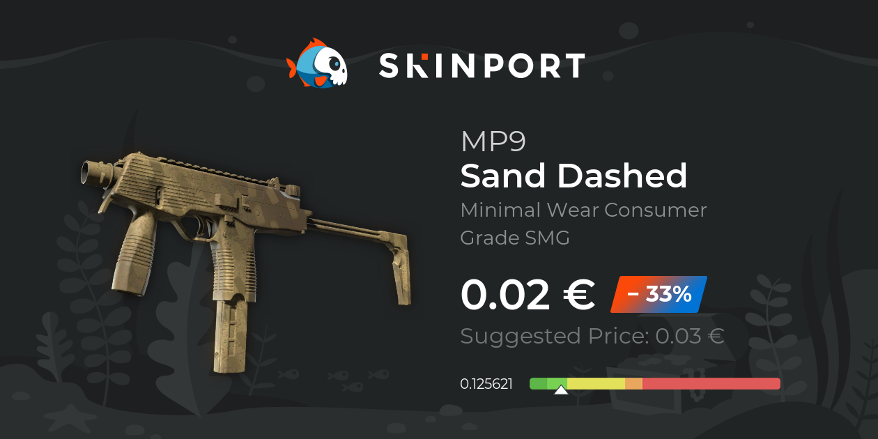 MP9 | Sand Dashed (Minimal Wear) - Counter-Strike 2 - Skinport