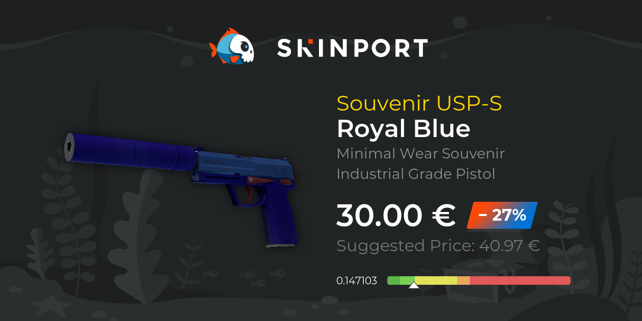 Souvenir USP-S | Royal Blue (Minimal Wear) - Counter-Strike 2 - Skinport