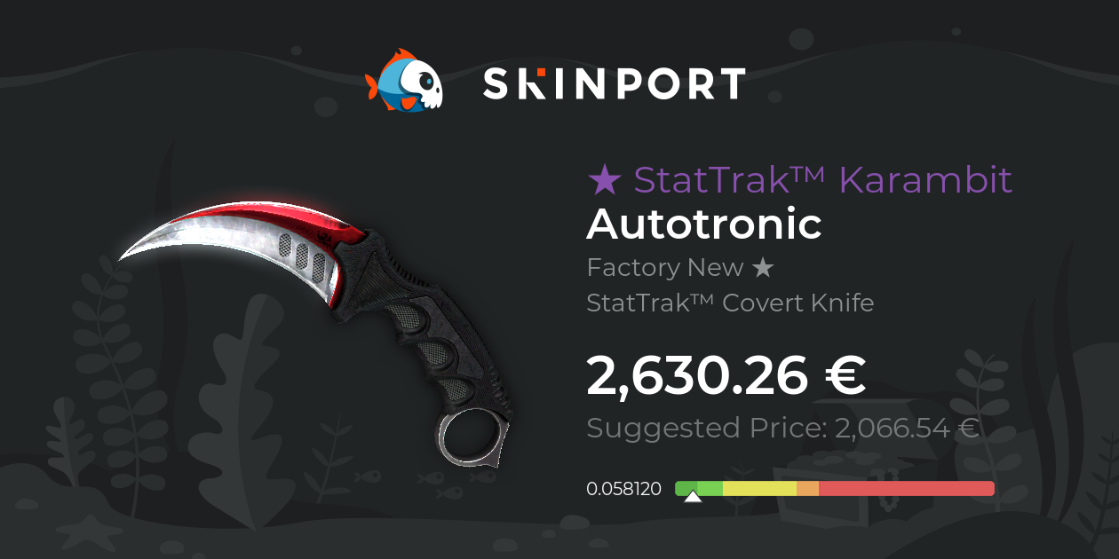 StatTrak™ Karambit | Autotronic (Factory New) - Counter-Strike 2 - Skinport