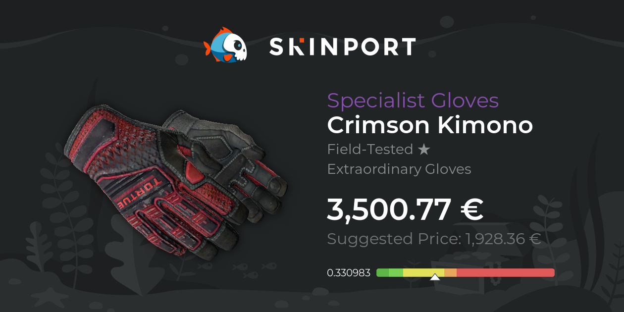 Specialist Gloves | Crimson Kimono (Field-Tested) - CS:GO - Skinport