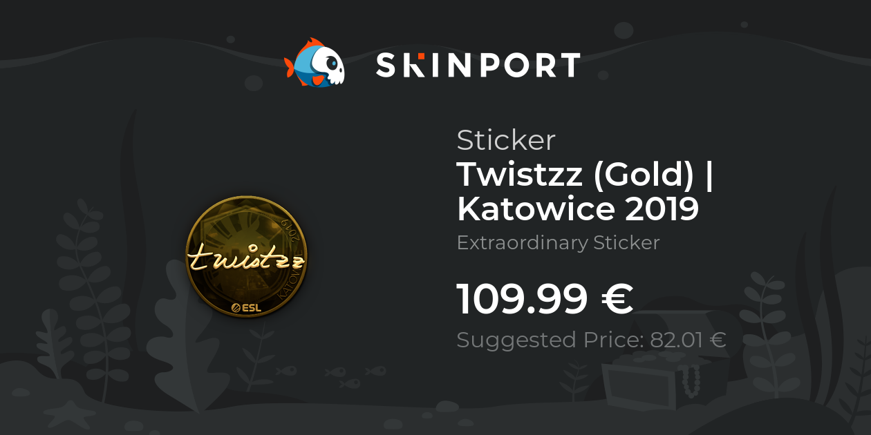 Sticker | Twistzz (Gold) | Katowice 2019 - Counter-Strike 2 - Skinport