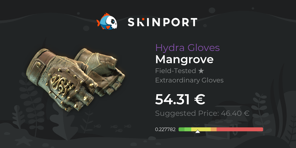 Hydra Gloves | Mangrove (Field-Tested) - Counter-Strike 2 - Skinport