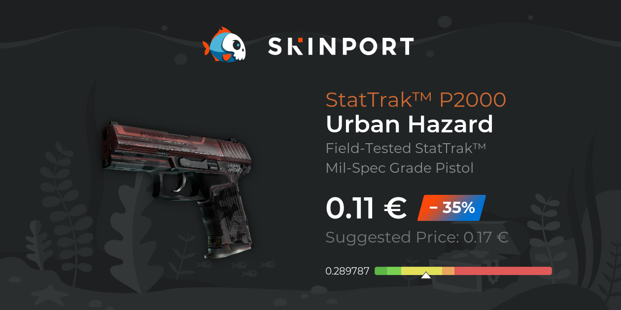 StatTrak™ P2000 | Urban Hazard (Field-Tested) - CS2 - Skinport