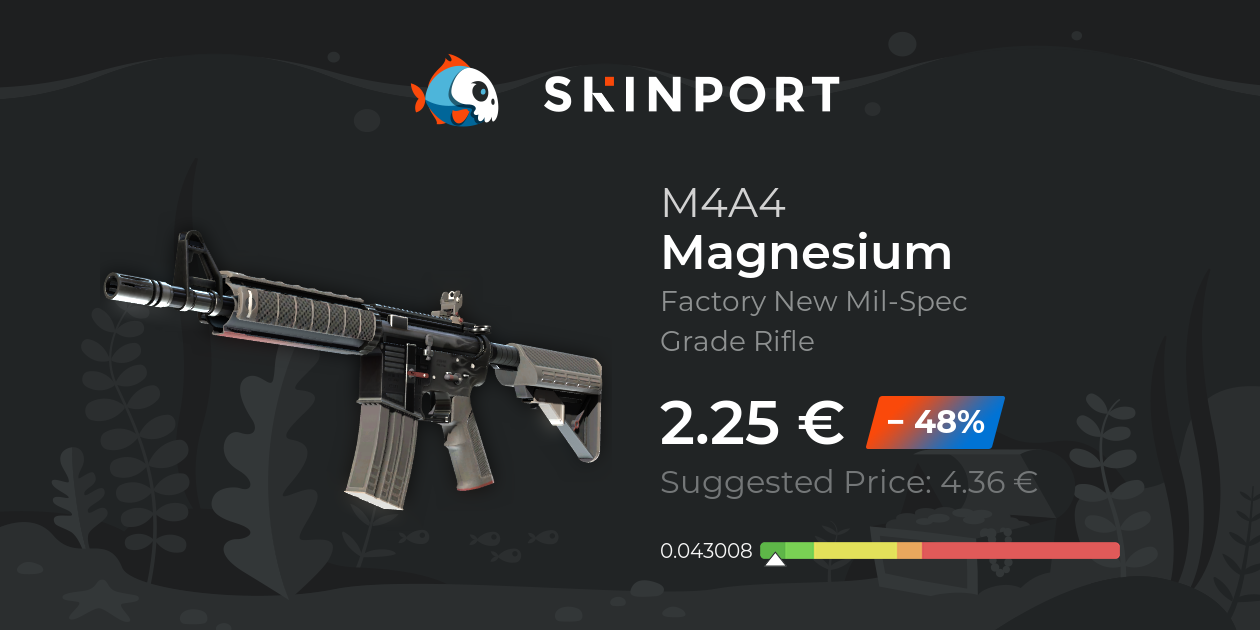 M4A4 | Magnesium (Factory New) - Counter-Strike 2 - Skinport