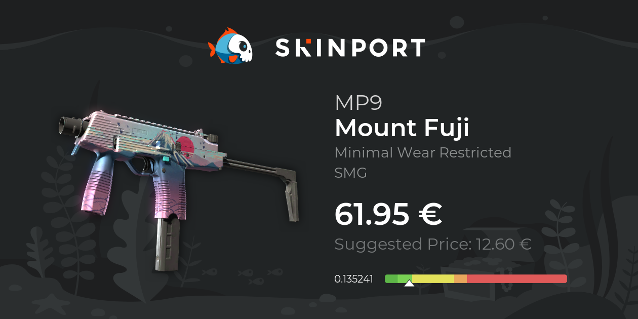 MP9 | Mount Fuji (Minimal Wear) - Counter-Strike 2 - Skinport