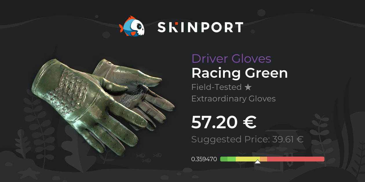 Driver Gloves | Racing Green (Field-Tested) - Counter-Strike 2 - Skinport