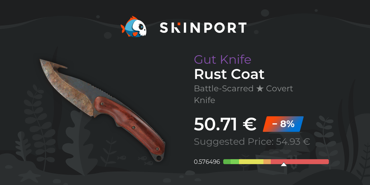 Gut Knife | Rust Coat (Battle-Scarred) - Counter-Strike 2 - Skinport