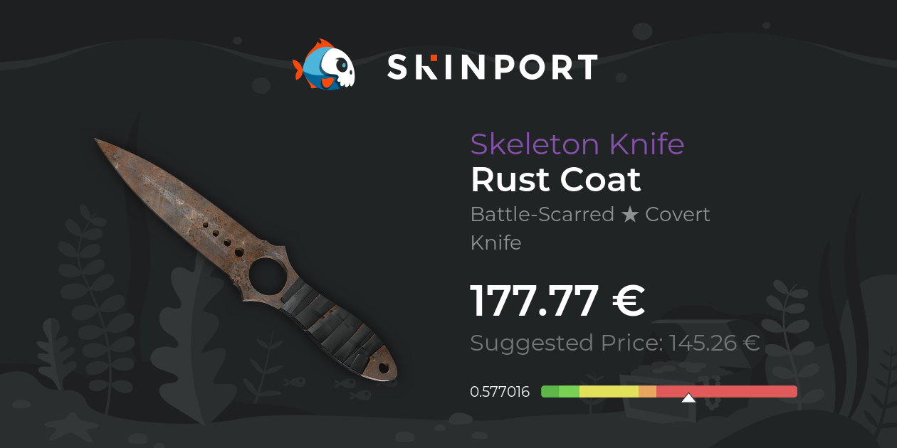 Skeleton Knife | Rust Coat (Battle-Scarred) - Counter-Strike 2 - Skinport