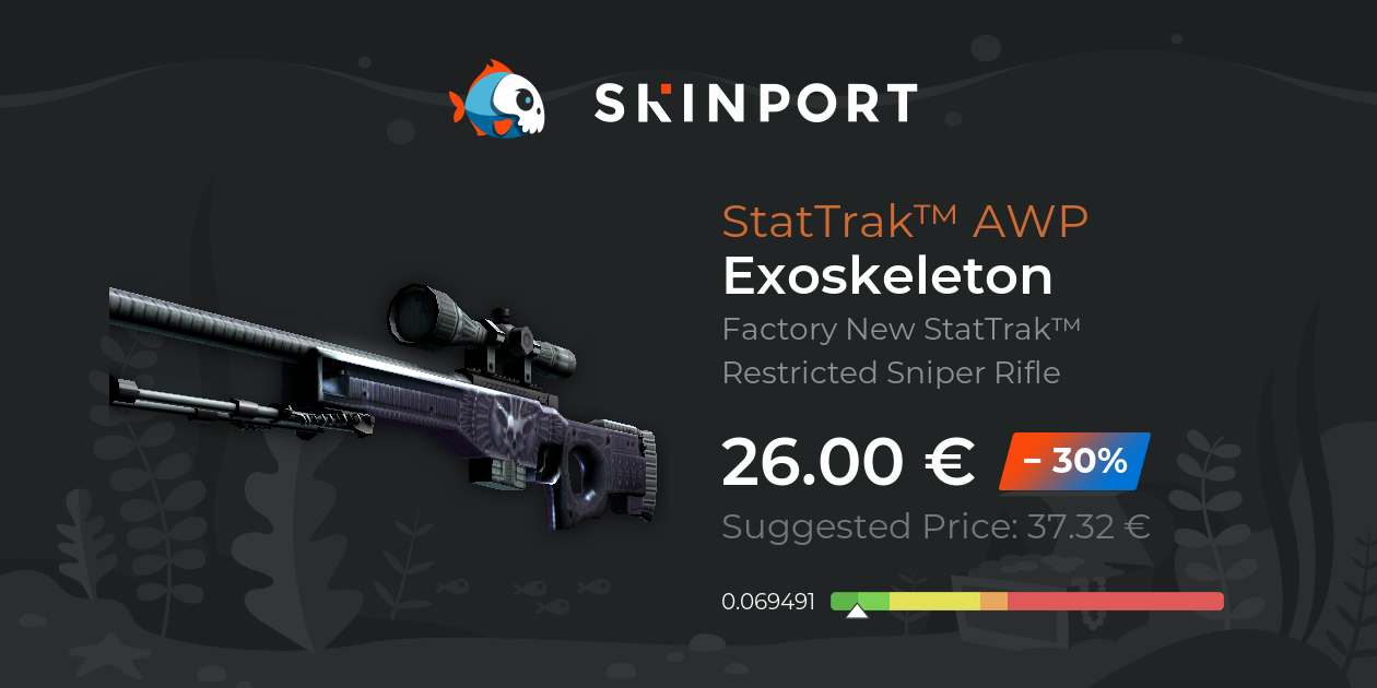 StatTrak™ AWP | Exoskeleton (Factory New) - Counter-Strike 2 - Skinport