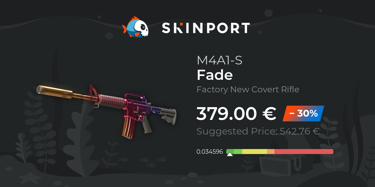 M4A1-S | Fade (Factory New) - Counter-Strike 2 - Skinport
