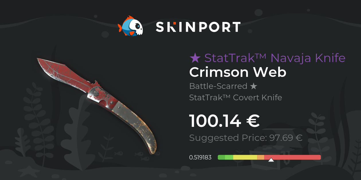 StatTrak™ Navaja Knife | Crimson Web (Battle-Scarred) - Counter-Strike ...