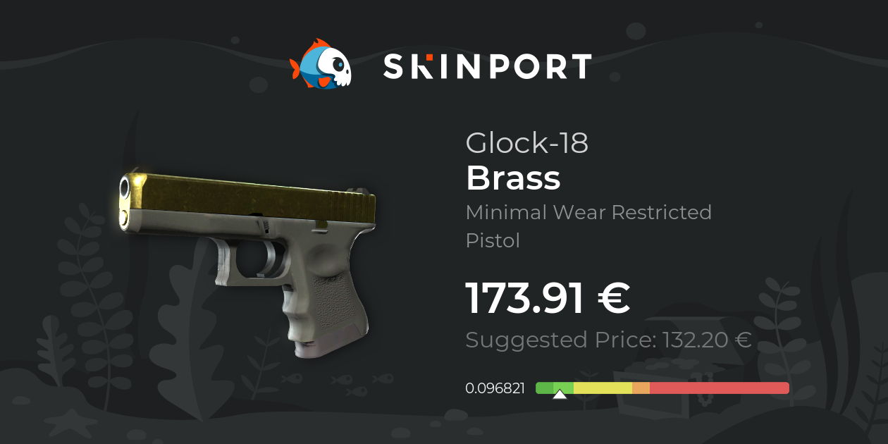 Glock-18 | Brass (Minimal Wear) - Counter-Strike 2 - Skinport