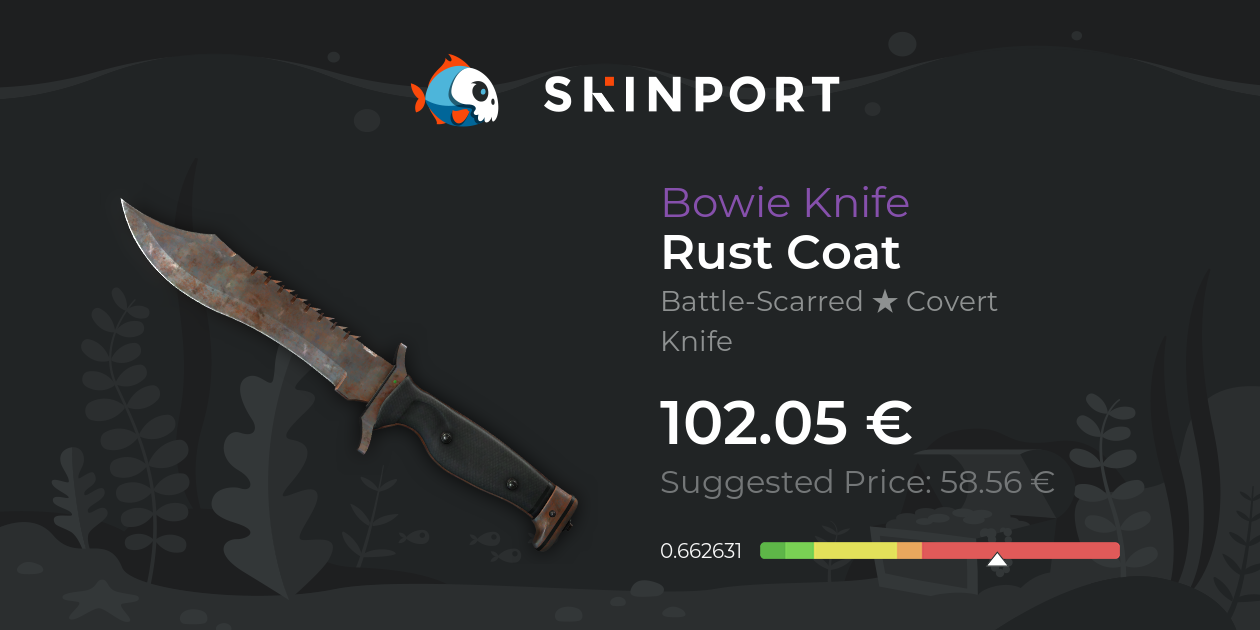 Bowie Knife | Rust Coat (Battle-Scarred) - Counter-Strike 2 - Skinport
