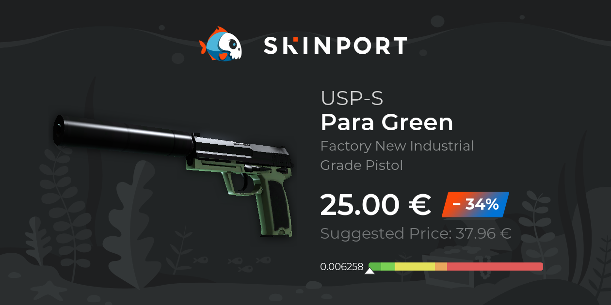 USP-S | Para Green (Factory New) - CS2 - Skinport