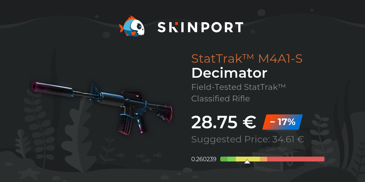 StatTrak™ M4A1-S | Decimator (Field-Tested) - Counter-Strike 2 - Skinport