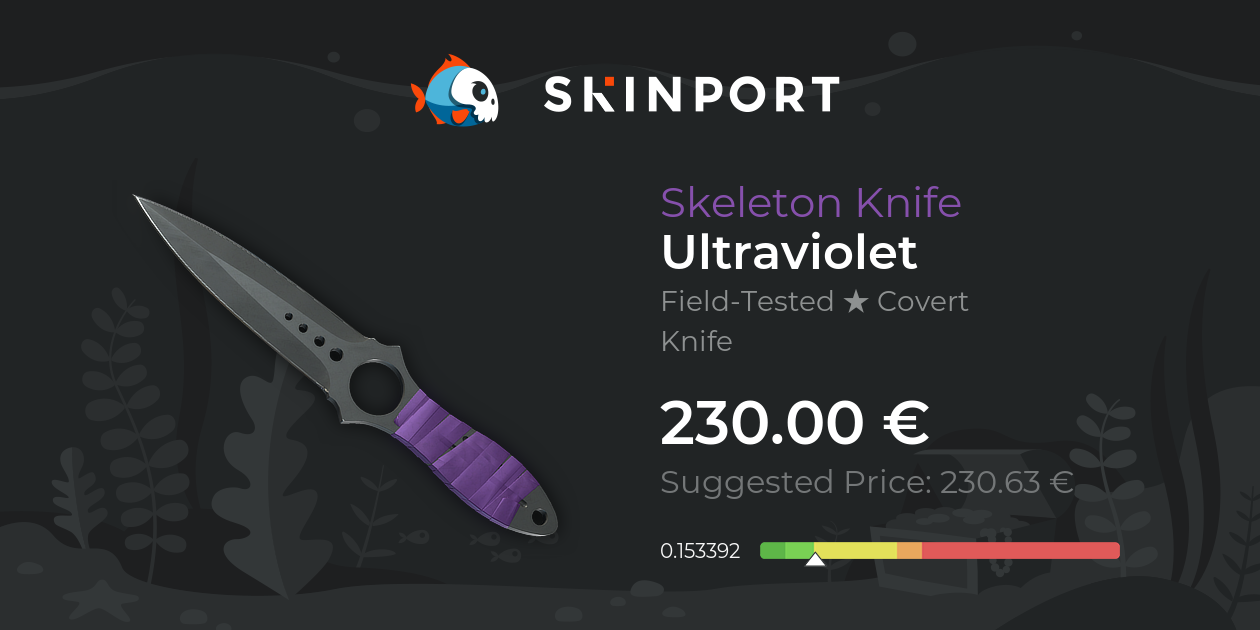 Skeleton Knife | Ultraviolet (Field-Tested) - Counter-Strike 2 - Skinport